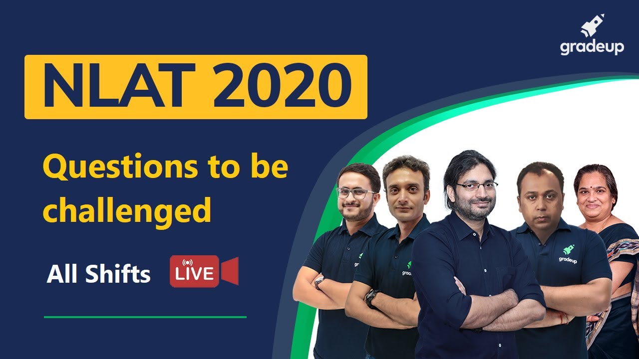 🔴NLAT 2020 Answer Key Released | Questions to be Challenged | All ...