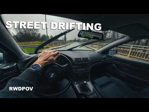 BMW E39 POV Street Drifting in the Rain | Amazing Sound | 4K