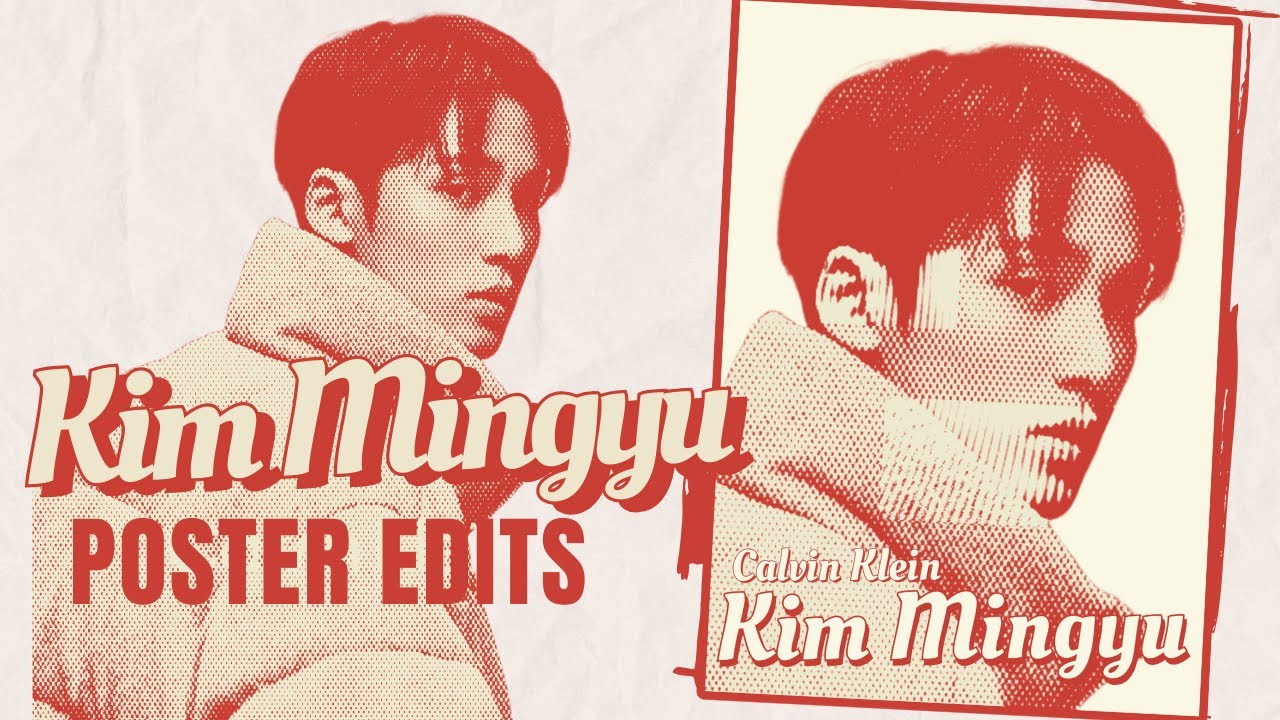 SEVENTEEN MINGYU 민규 - Canva Poster Design Tutorial | Kpop Poster Edits ...