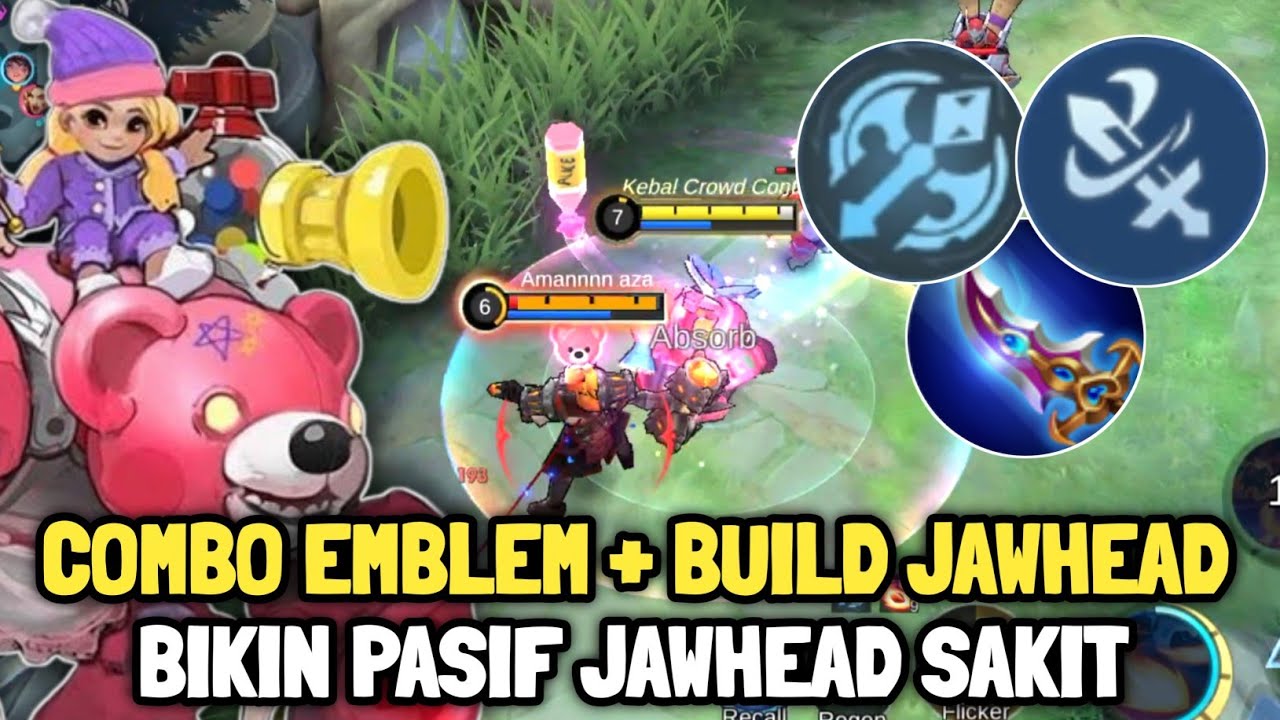 Build Jawhead Offlaner🔥 Combo Emblem + item Bikin Pasif Jawhead Sakit ...
