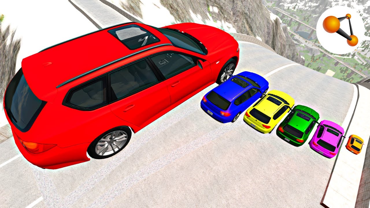 Big & Normal & Small Cars | Big Rump Jumps #3 🎮 BeamNG.Drive - YouTube