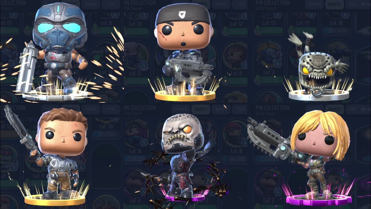 Gears Pop! - All Characters Showcase - Upgrade Animations - YouTube