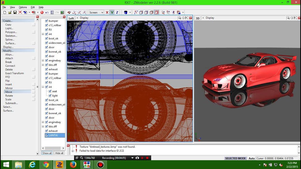Zmodeler Render Tutorial - YouTube