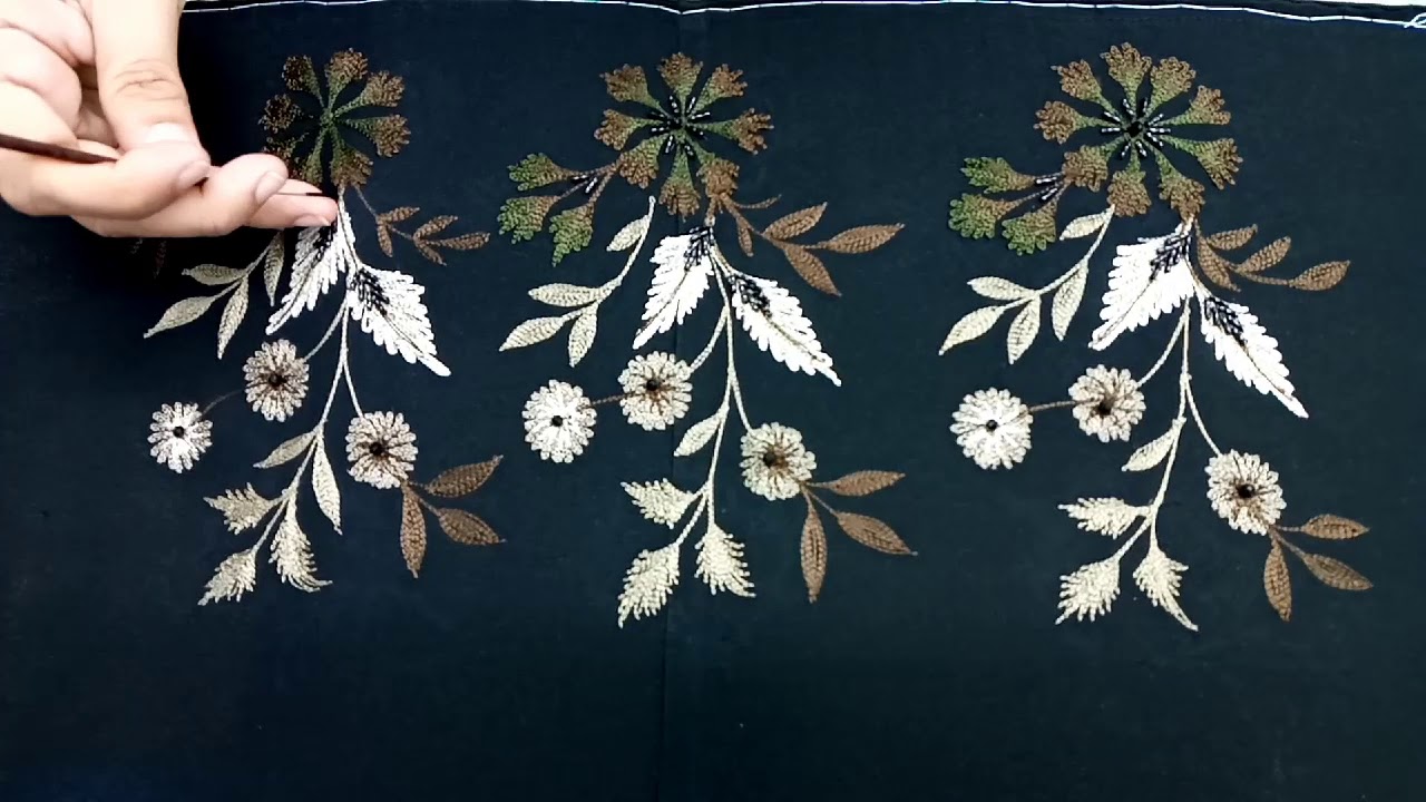 Ari embroidery with hand work - YouTube