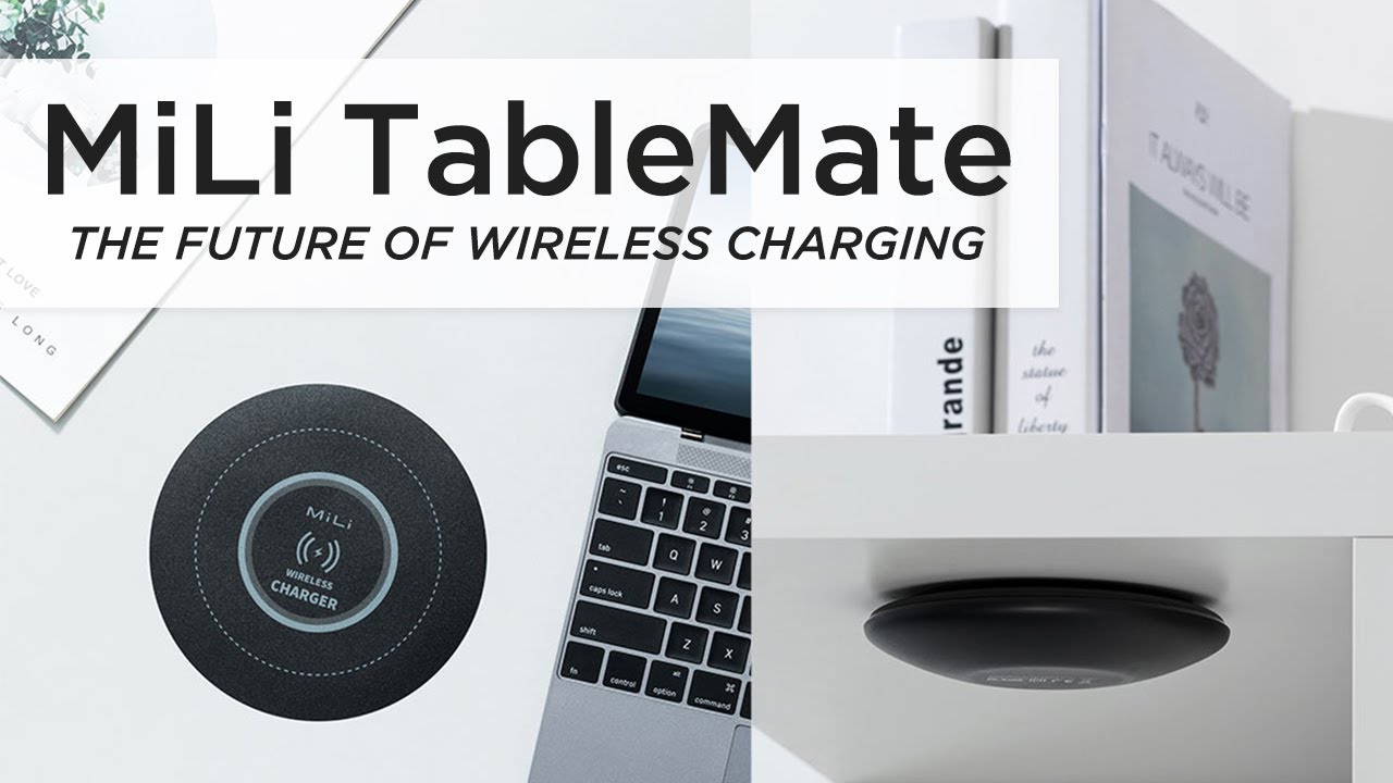 MiLi Table Mate - Integrated Wireless Charging Solution - YouTube