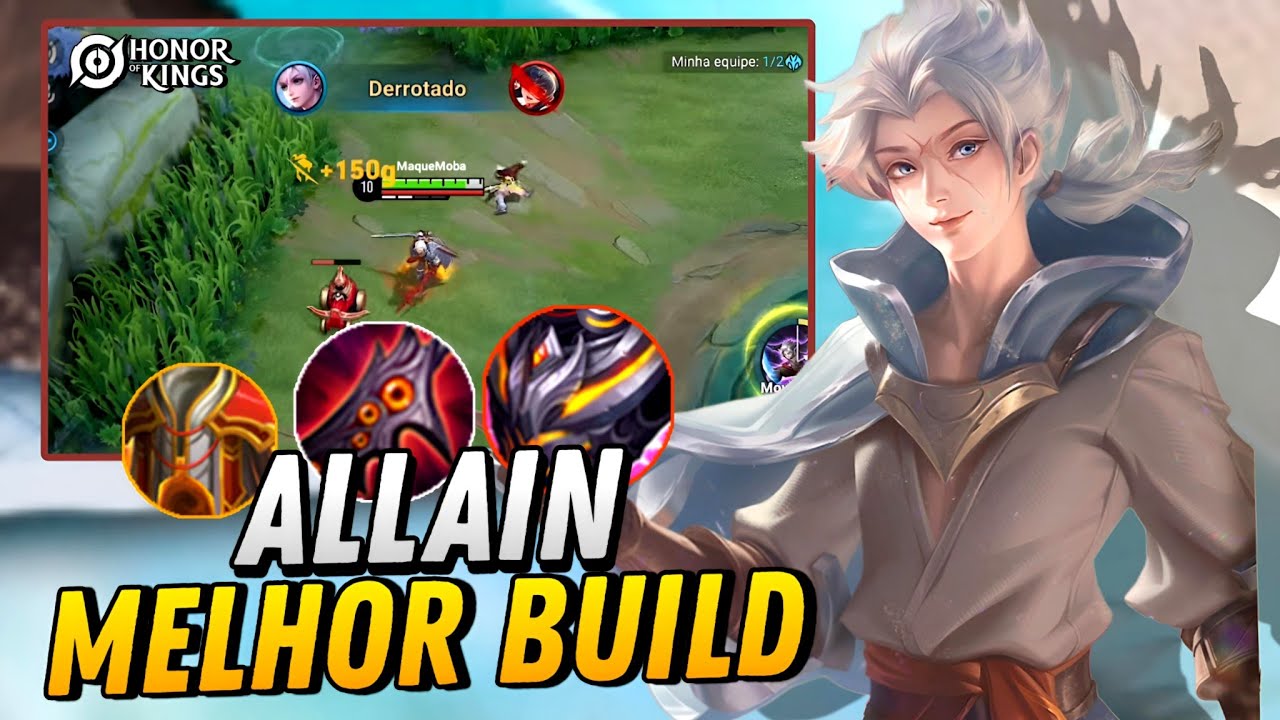 JOGUEI COM A MELHOR BUILD NO ALLAIN - HONOR OF KINGS - YouTube