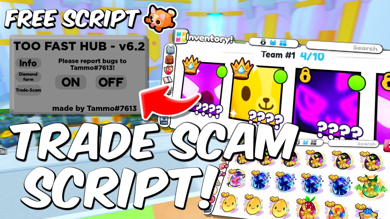 FREE TRADE SCAM SCRIPT PET SIMULATOR 99 - YouTube