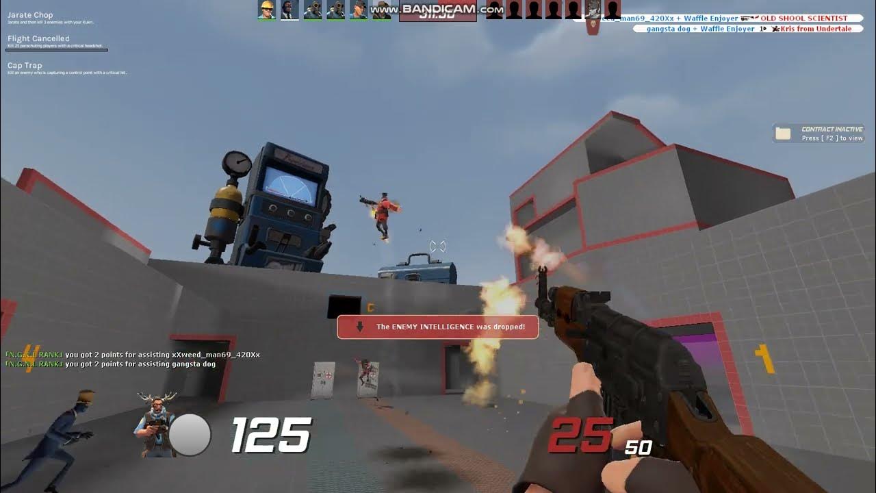 Tf2 Ak 47 (Smg mod) Gameplay - YouTube