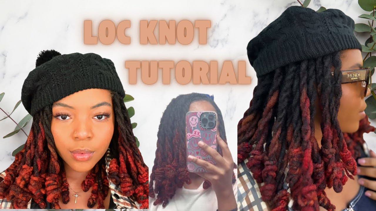LOC KNOTS ON LONG LOCS ( TUTORIAL) 2022 - YouTube