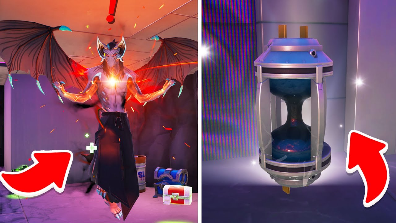 Damage Revenant Kado throne to collect Chrono-Cells Fortnite - YouTube