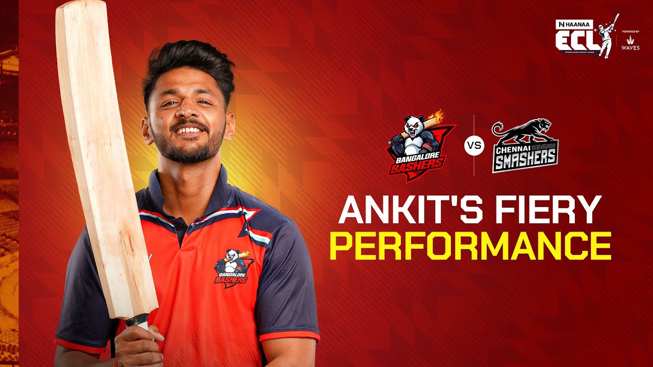 Ankit Kumar's all-round brilliance v @ChennaiSmashersECl | @eclt10 ...