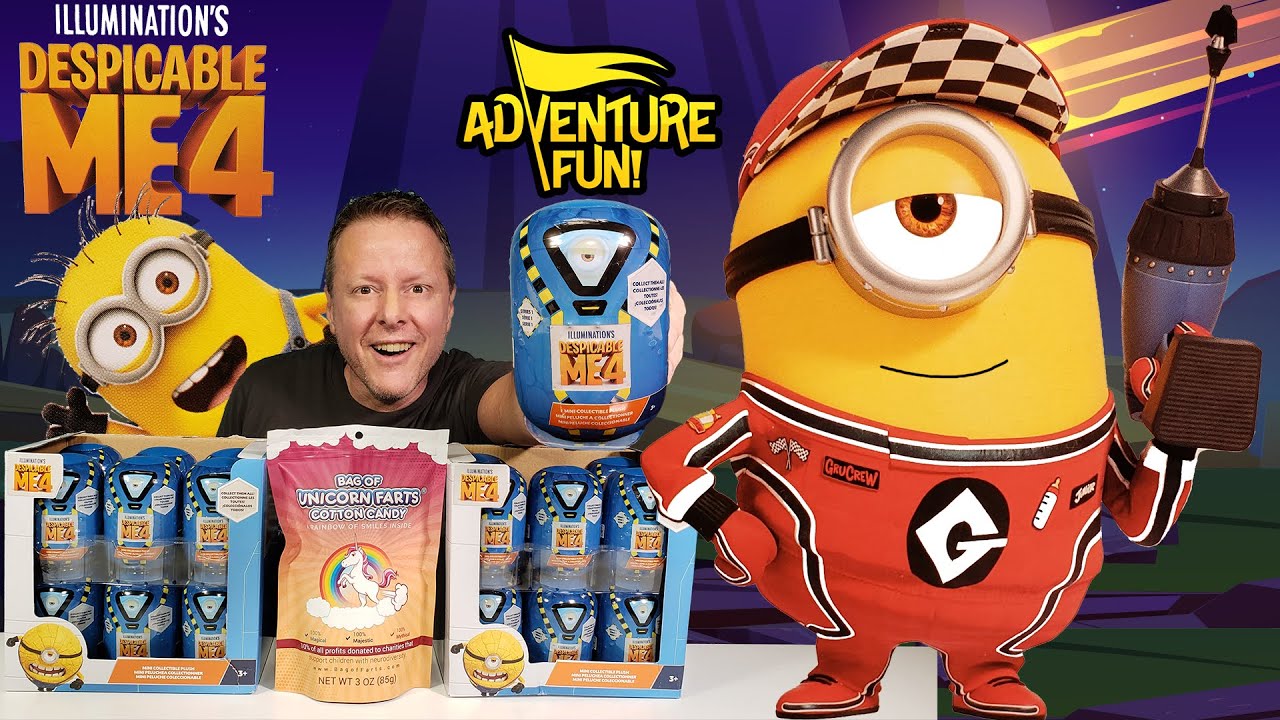 10 Despicable Me 4 Minions Collectible Plush Rare Pit Crew Ron Mystery ...