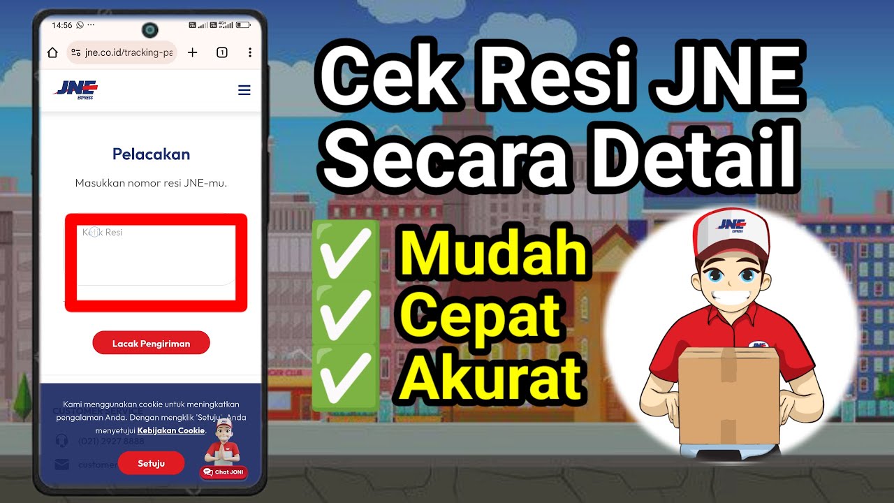 CARA CEK RESI JNE SANGAT 100% AKURAT - YouTube