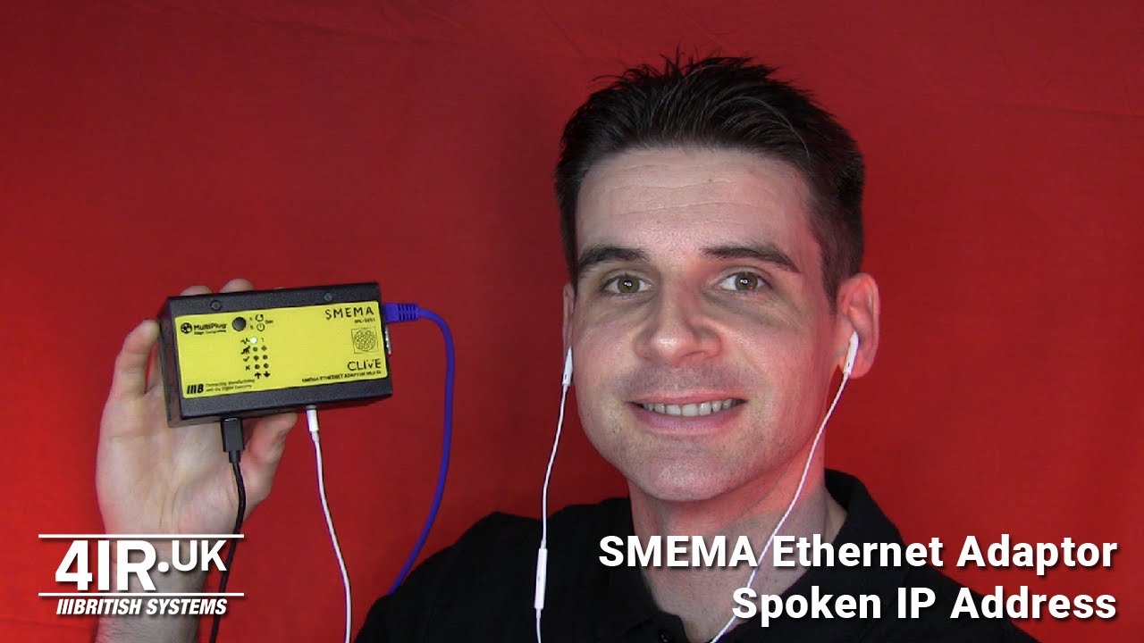 #4 Spoken IP Address provided by the SMEMA Ethernet Adaptor - YouTube