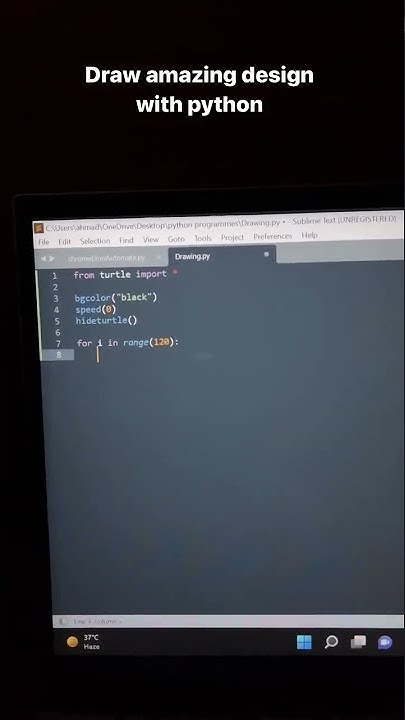 👩‍💻😱Drow amazing design using | Python#shorts - YouTube