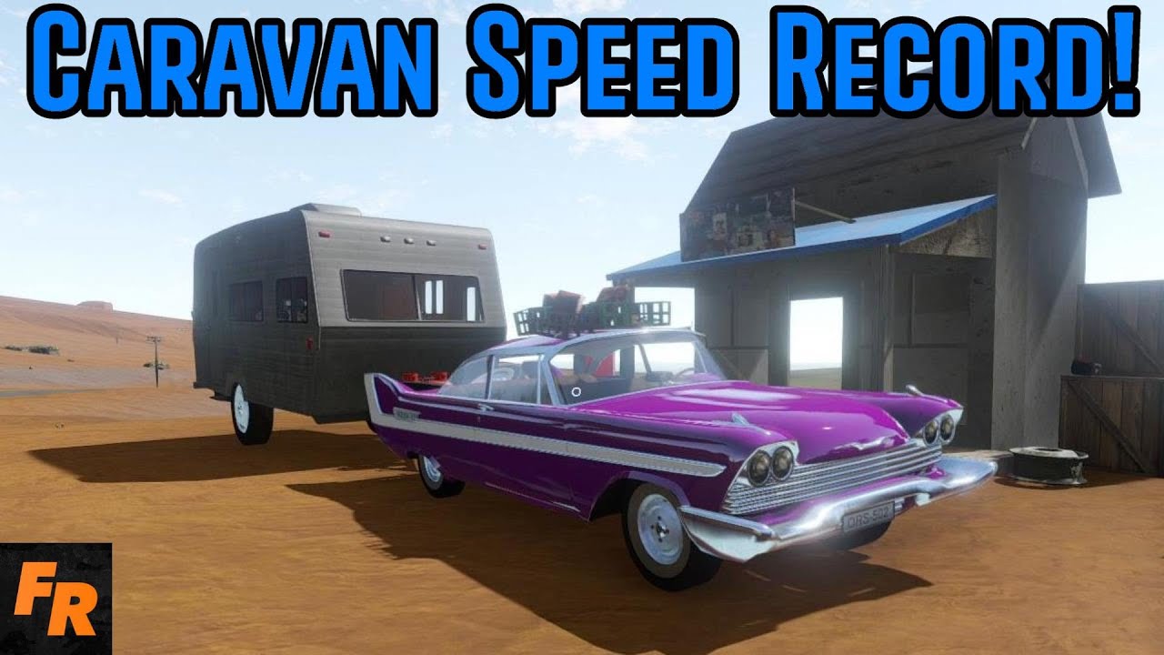 Aiming For A Caravan Speed Record On The Long Drive - YouTube