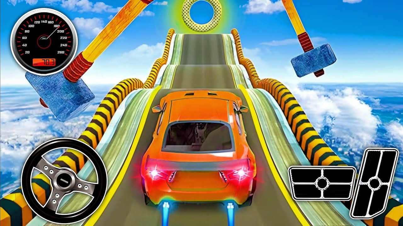 Mega Ramp Muscle Car Stunts 3D Game - Best Ultimate Car Races - Android ...