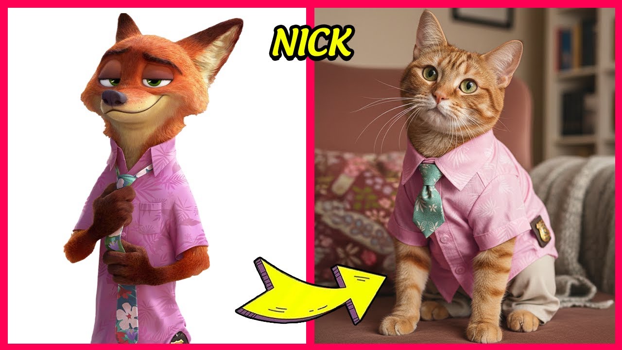 Zootopia 2 Characters as Cats + Guess the Voice + Their Favorite Movies ...