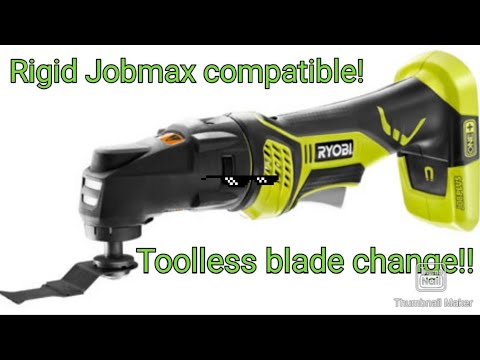 Ryobi Multi tool toolless blade change - YouTube