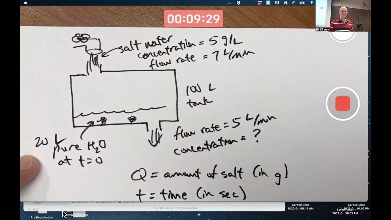 Mixing Problem! Finding the ODE is Half the Battle! Use Wolfram Mathematica (Slope Field ...