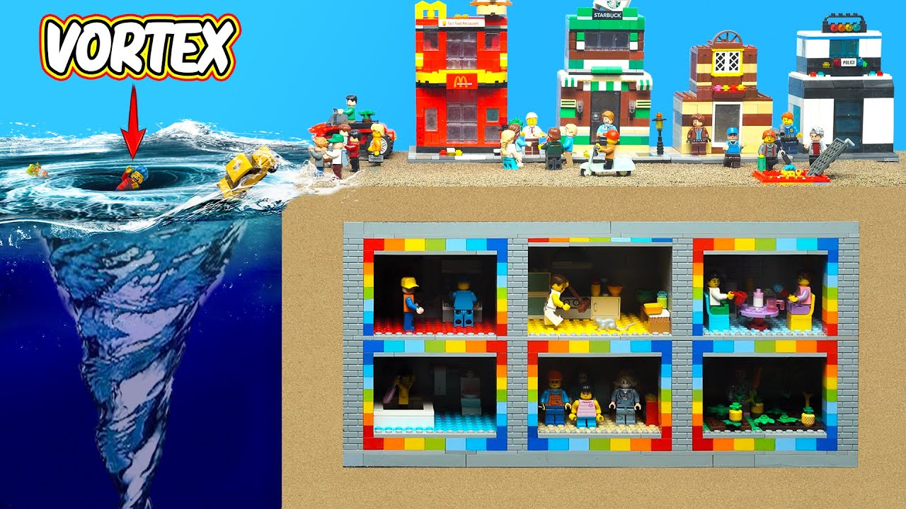 Most Horrific Natural Disasters - Water Tornado machine vs LEGO city ...