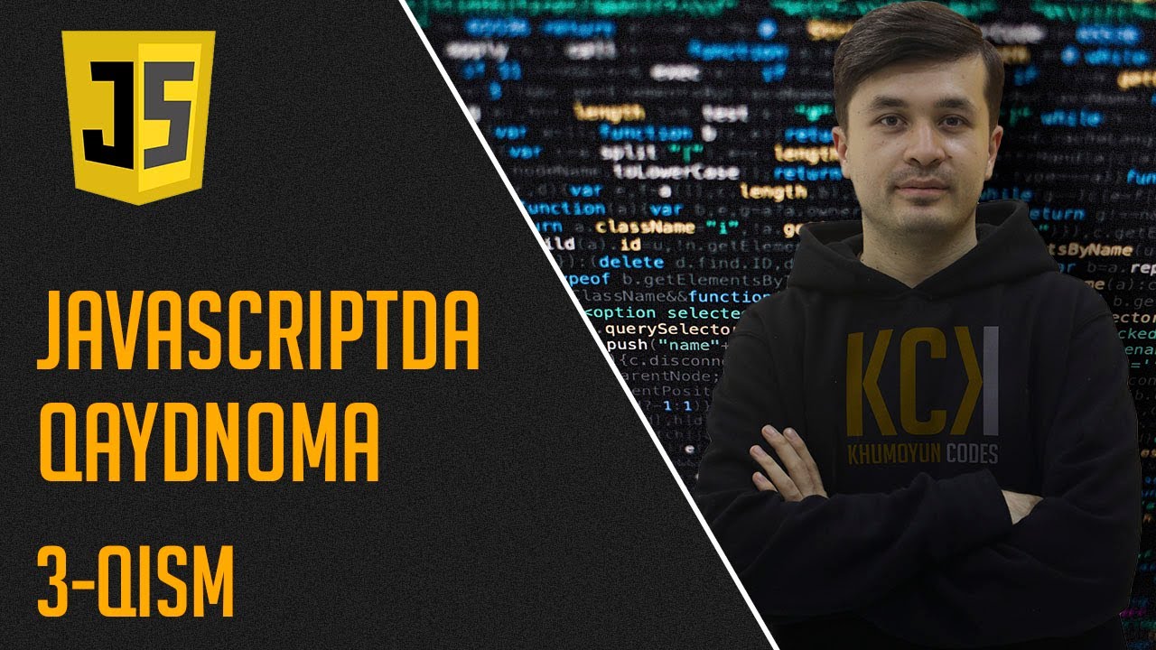 JavaScriptda "Qaydnoma" yasash. 3-qism, Qaydni o'zgartirish (edit). - YouTube