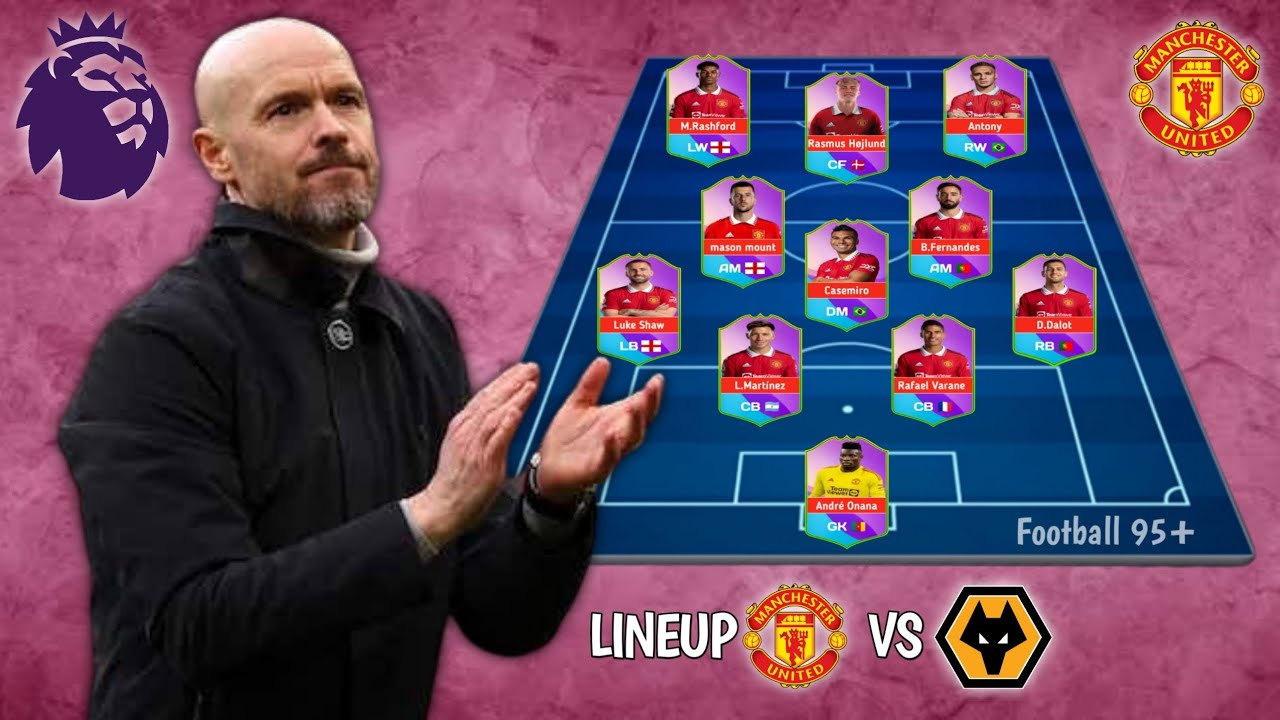 Manchester united vs Wolverhampton - Man united Best Starting Lineup 🔴 ...