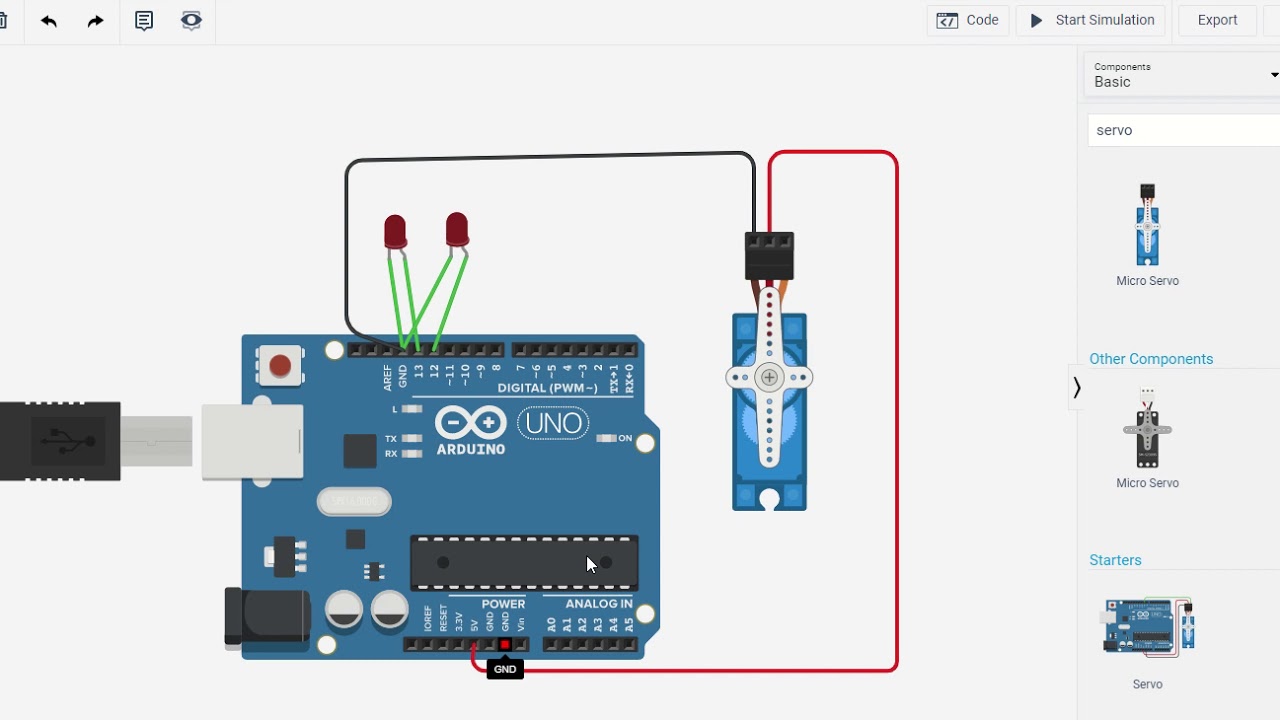 Tinkercad Servomotor With Block Text Coding In Hindi Youtube