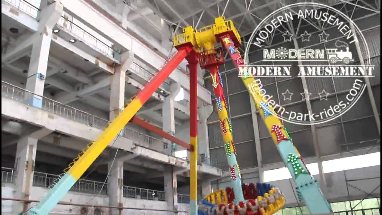 giant frisbee for amusement park rides rides - YouTube