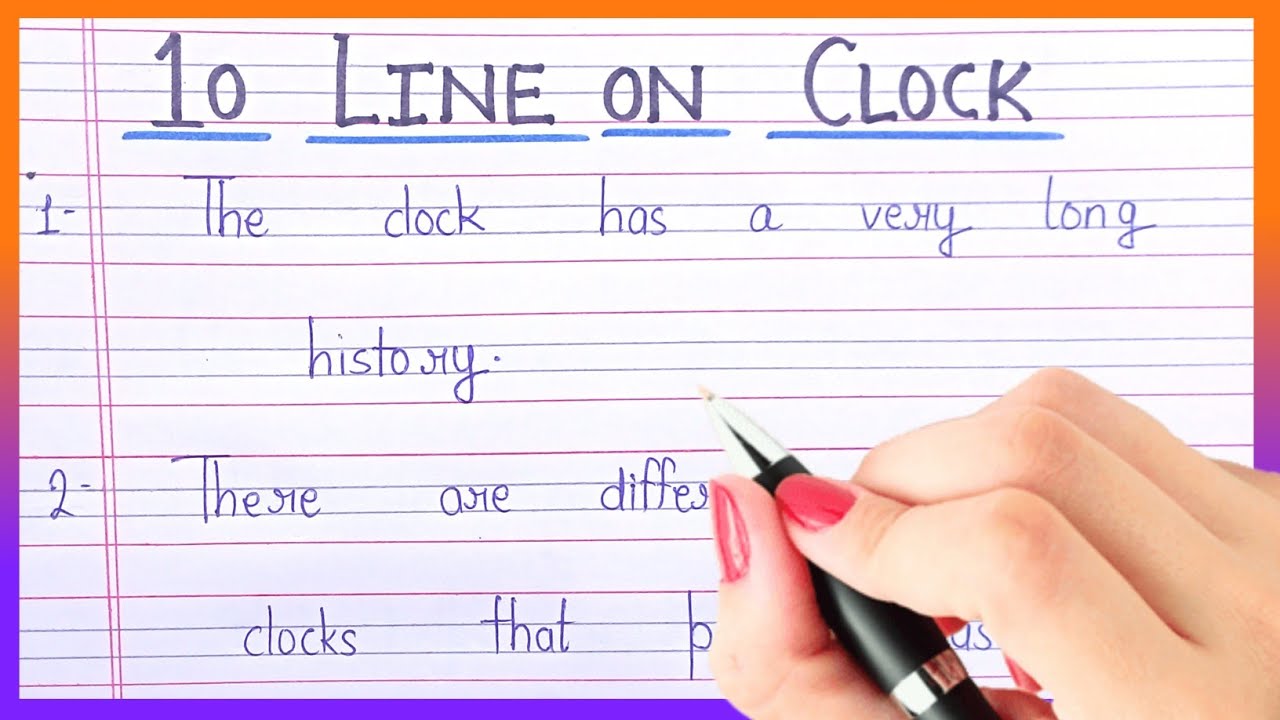 10 lines on Clock in english | Essay on Clock in english | Clock par ...