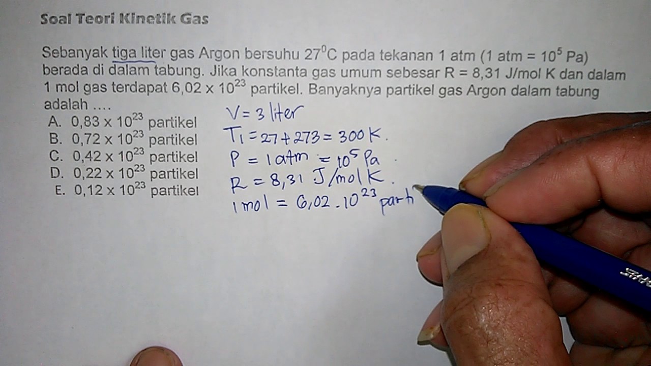Tutorial Teori Kinetik Gas Menghitung Jumlah Partikel - YouTube