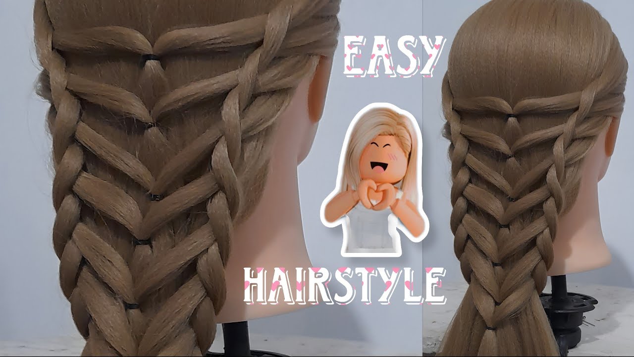 The Easiest Hairstyle to Make a Statement | quick hairstyle simple and ...