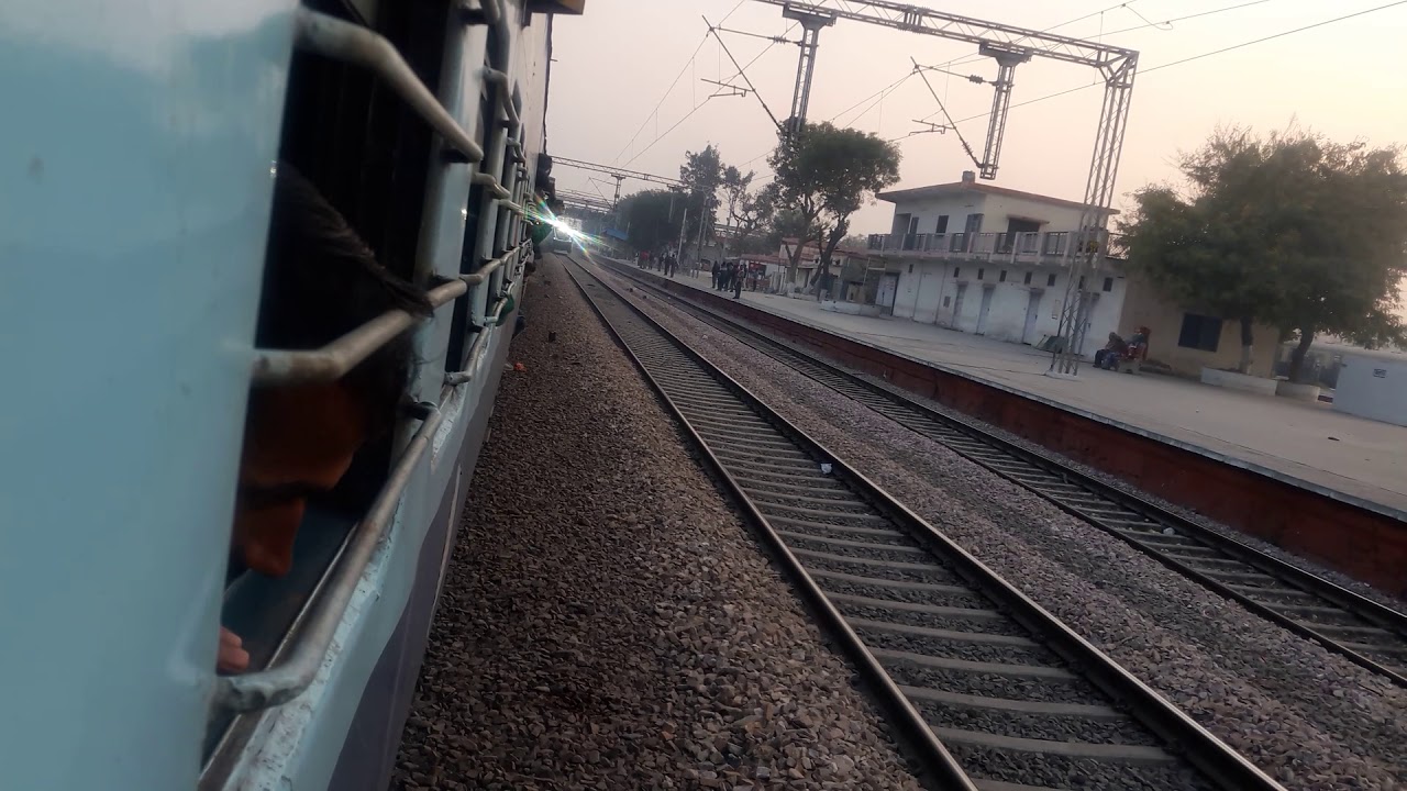 T 18 train crossing palwal - YouTube