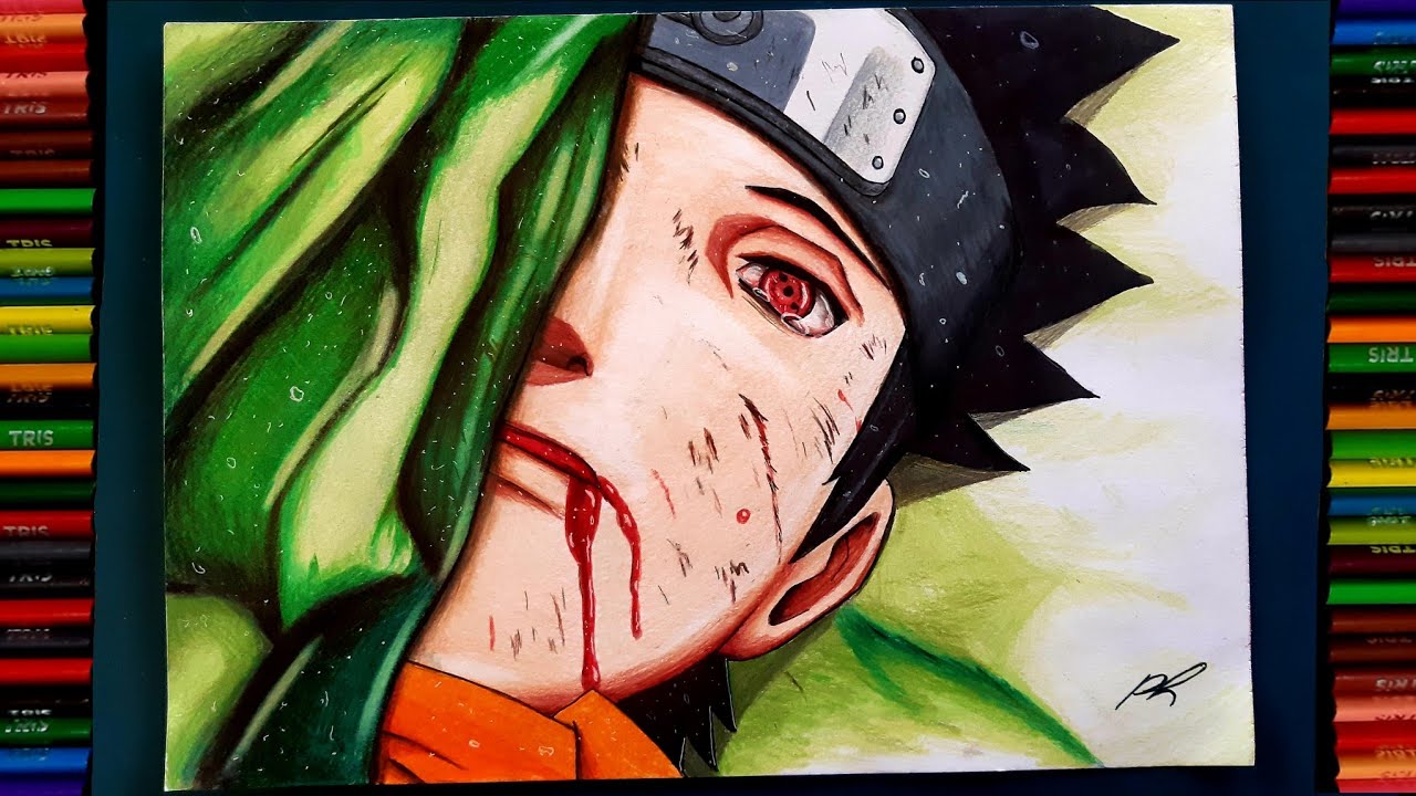 Speed Drawing Obito Uchiha Death | Naruto - YouTube