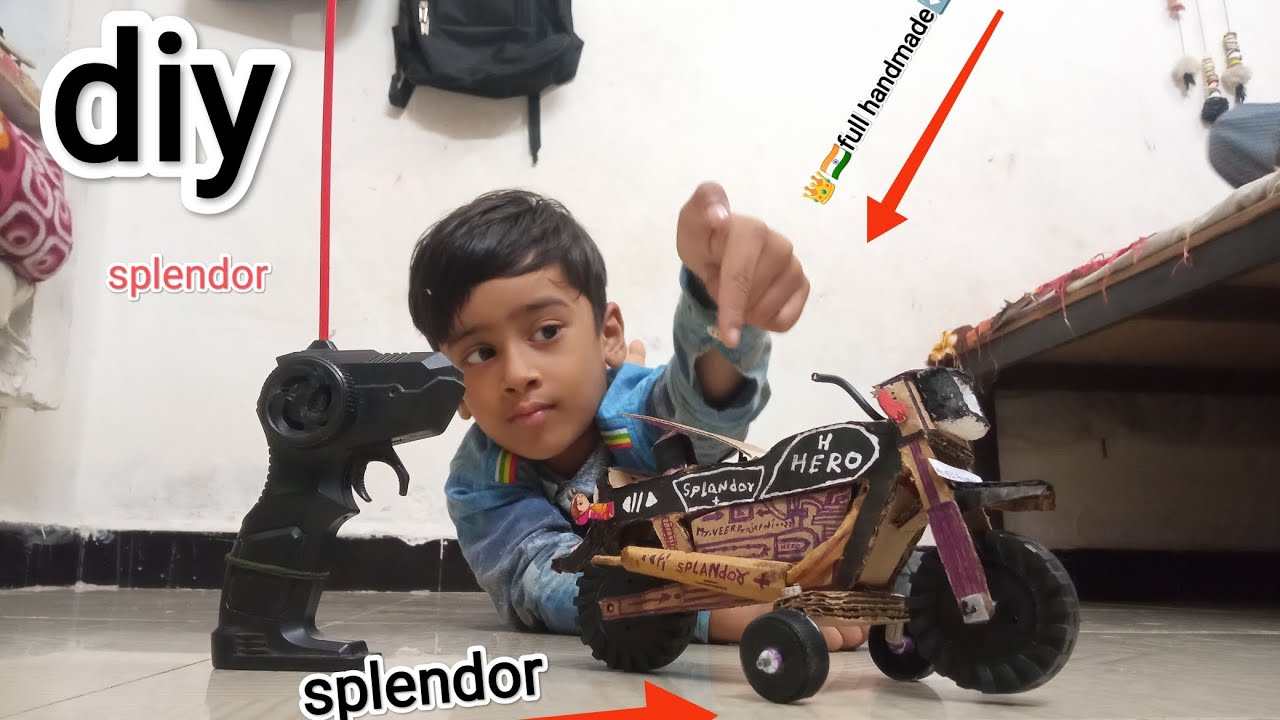 diy splendor bike project. how to make mini splendor bike. #1million # ...
