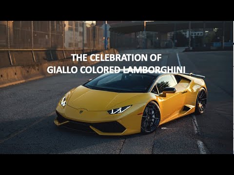 Lamborghini Giallo (yellow) Color video - YouTube