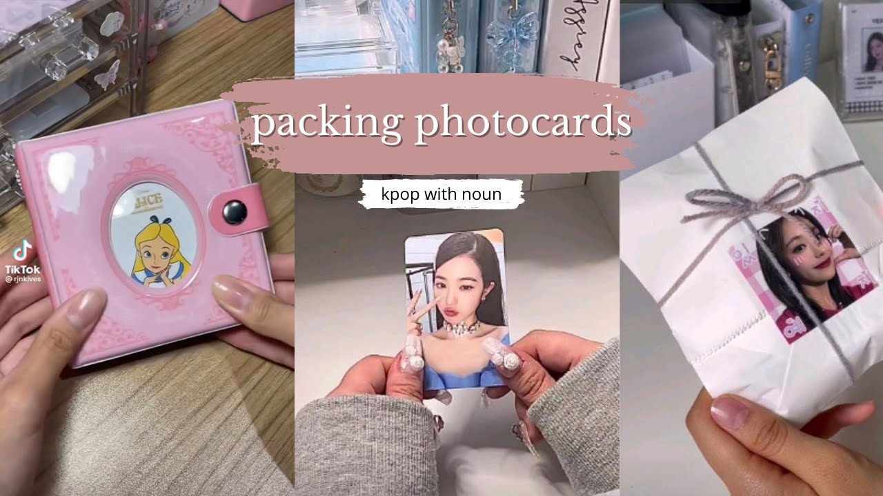 🌷💌packing photocards🍓🌸 [tik tok] #3 - YouTube