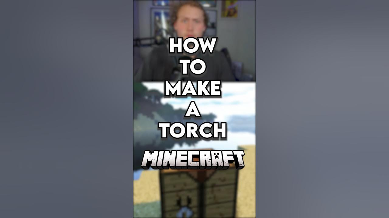 How To Make A Torch In Minecraft. #minecraft #gaming #howto #shorts # ...