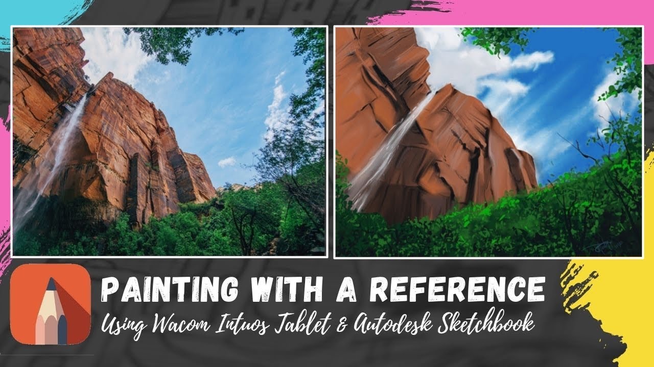 How to paint with a reference image using Wacom Intuos Tablet and ...