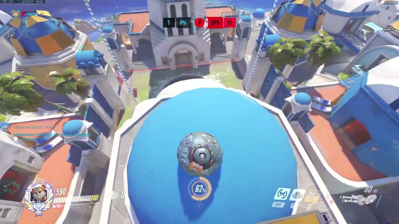 THE BEST OW1 PLAYER BALL - YEATLE! HAMMOND OWERWATCH GAMEPLAY SEASON 36 ...