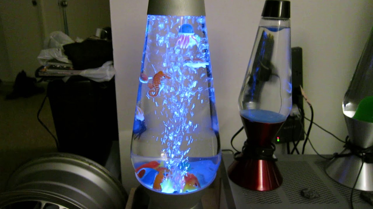 Lava Lamp Grande Aquarium with new exterior air pump - YouTube