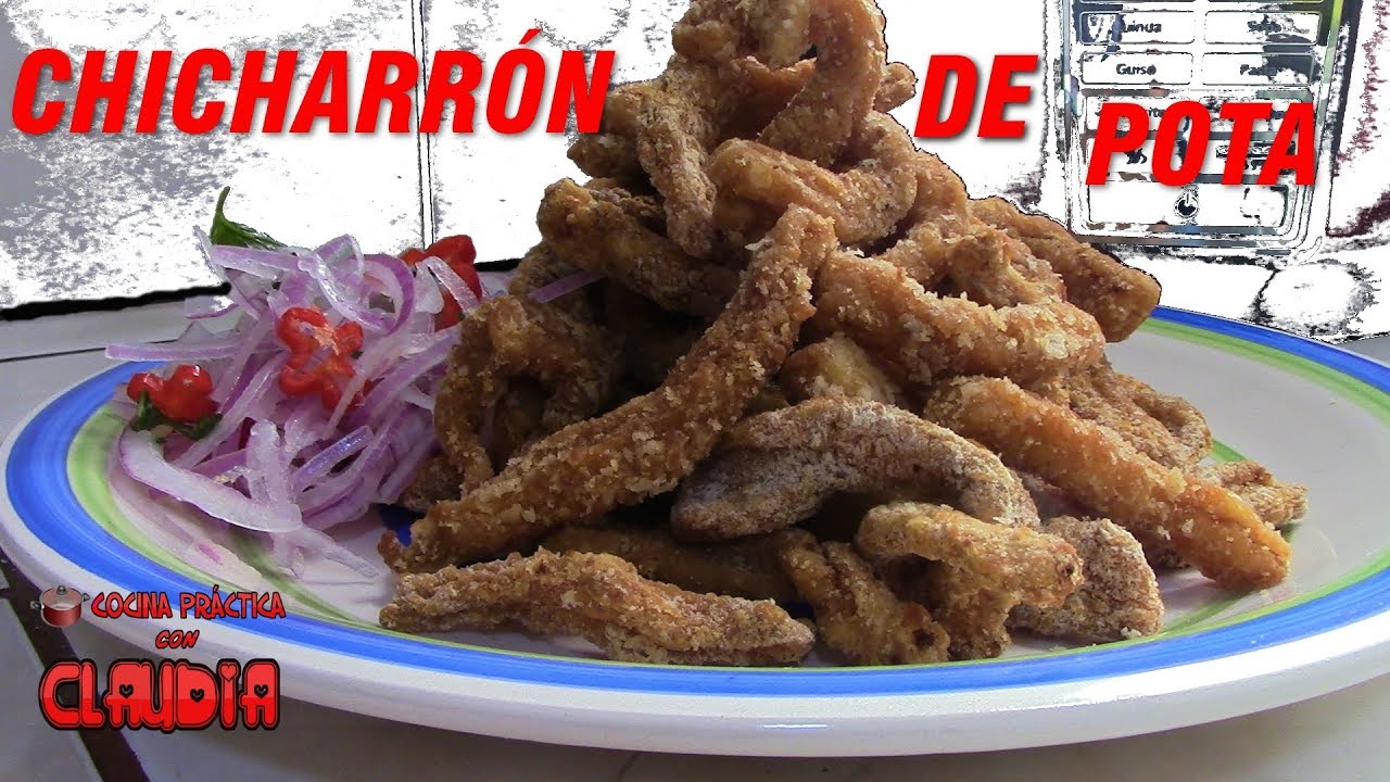 CHICHARRÓN DE POTA - YouTube