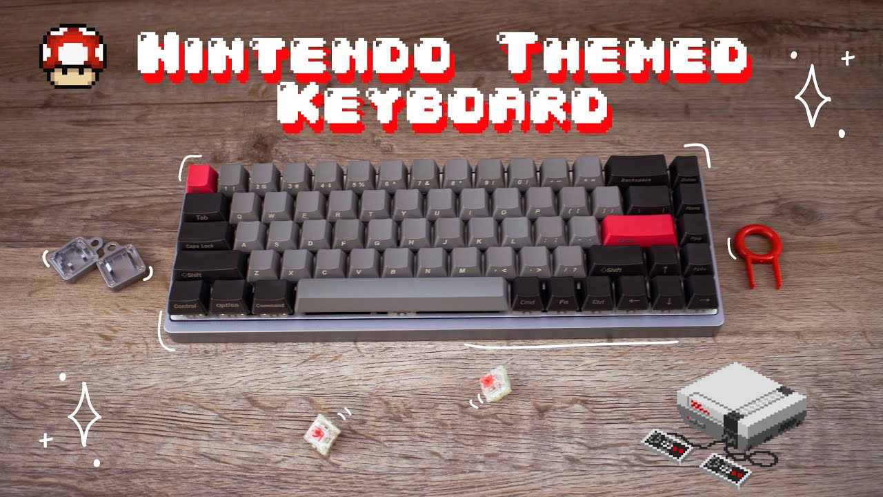 building my first custom mechanical keyboard | 65% NINTENDO themed 🍄 ...