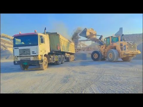 New Volvo Truck FH16 Sand Loading - YouTube