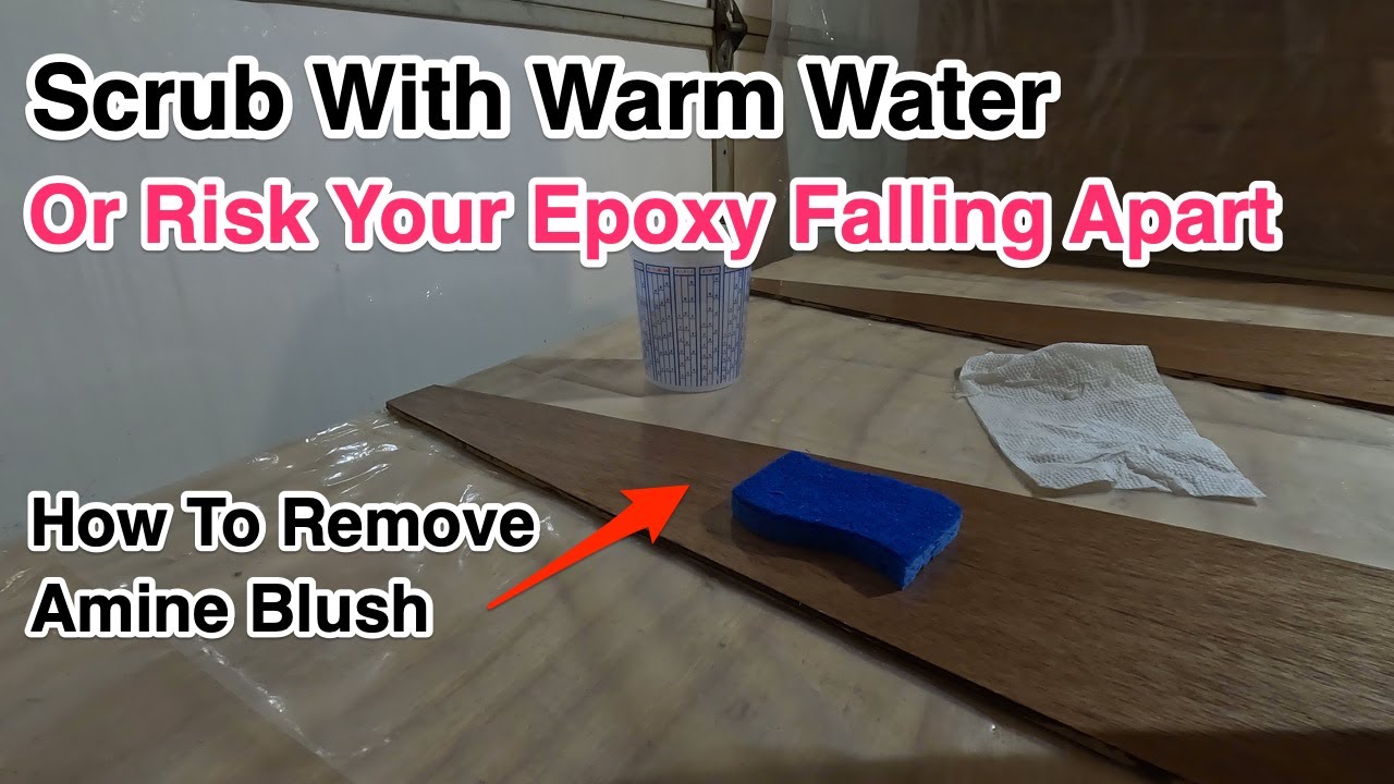 How to remove amine blush so new epoxy will stick instead of coming ...