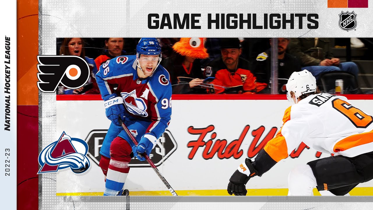 Flyers @ Avalanche 12/13 | NHL Highlights 2022 - YouTube