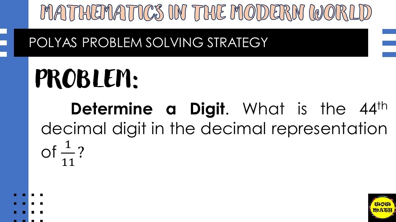 DETERMINE A DIGIT - YouTube