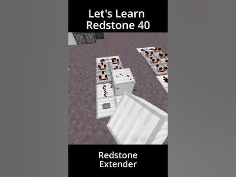 Redstone Extender | Let's Learn Redstone 40 | Minecraft Bedrock Redstone Tutorial - YouTube