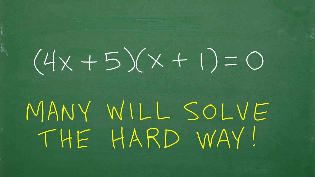 4x 5 x 1 0 Don t Make This HARD very Easy To Solve YouTube 4x 5 x 1 0 Don t Make This HARD very Easy To Solve YouTube