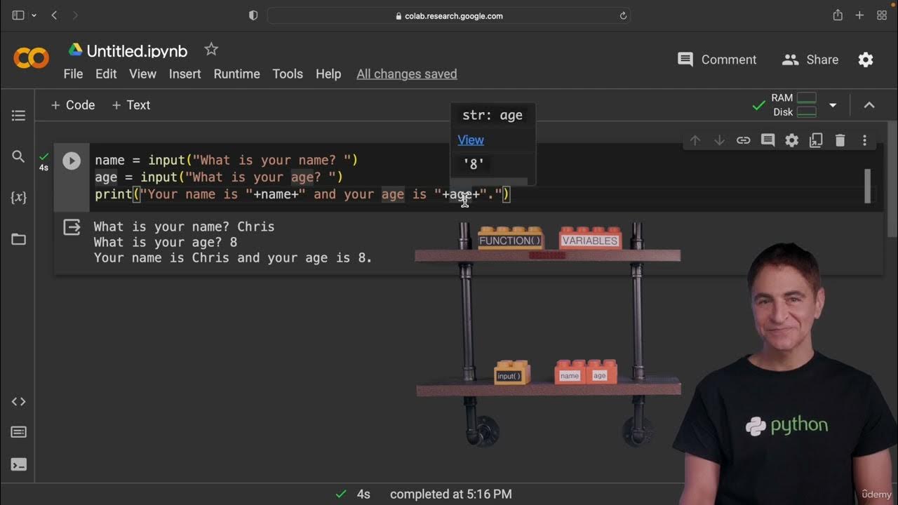 7 BIA Answer 4 2 Input Built in Python Function & Stringing Together Objects - YouTube
